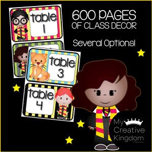 EDITABLE PDF Wizard Class Theme Mega Bundle - My Creative Kingdom