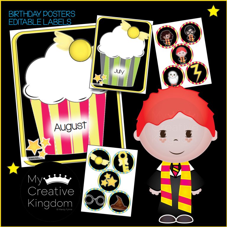 EDITABLE PDF Wizard Class Theme Mega Bundle - My Creative Kingdom