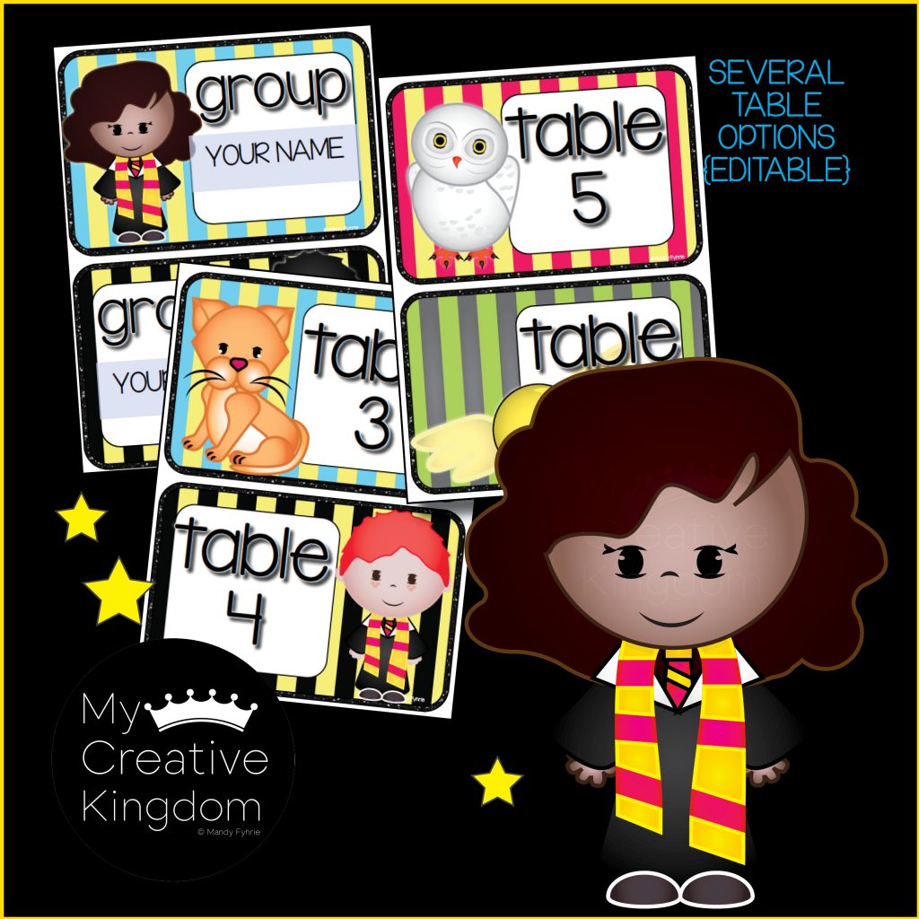EDITABLE PDF Wizard Class Theme Mega Bundle - My Creative Kingdom