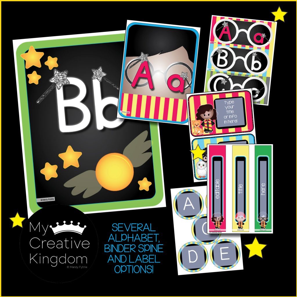 EDITABLE PDF Wizard Class Theme Mega Bundle - My Creative Kingdom