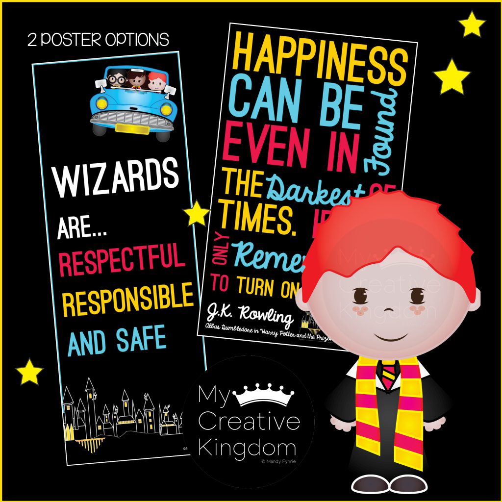 EDITABLE PDF Wizard Class Theme Mega Bundle - My Creative Kingdom