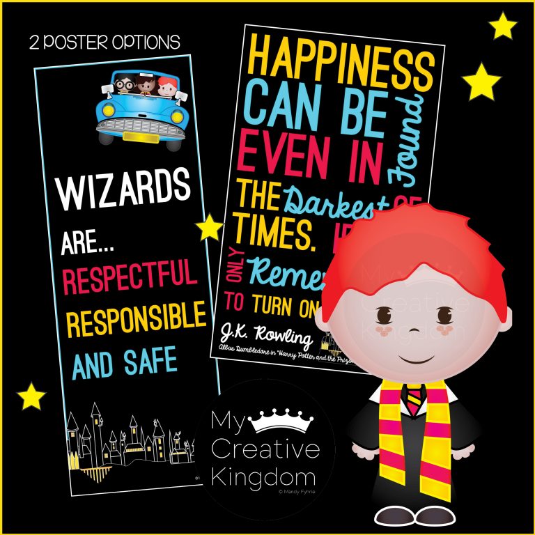 EDITABLE PDF Wizard Class Theme Mega Bundle - My Creative Kingdom