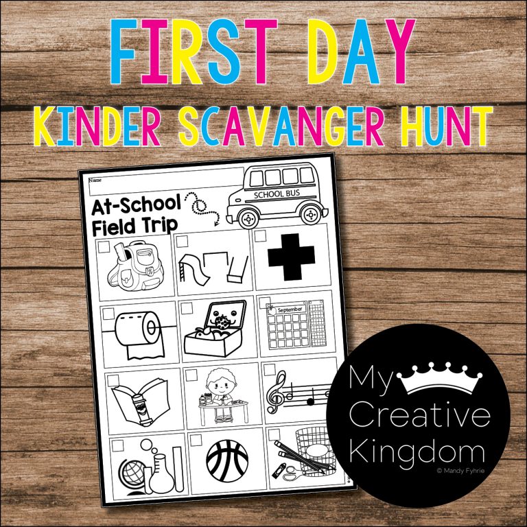First Day Scavenger Hunt Field Trip - My Creative Kingdom